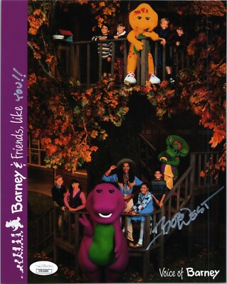 BOB WEST Authentic Hand-Signed "BARNEY THE DINOSAUR" 8x10 Photo (JSA ...