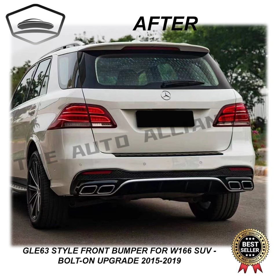 🚀GLE63 Style Look Bumper for 2015-2019 Mercedes Benz W166 Body Kit ...