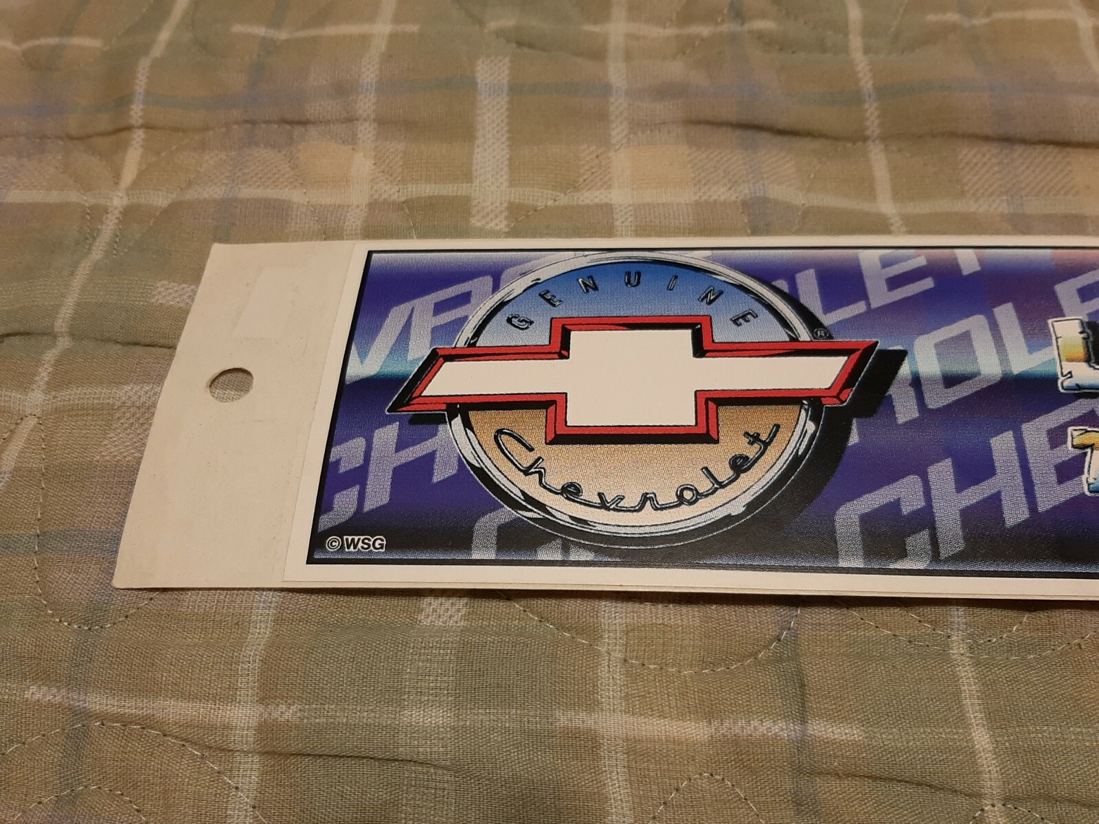 CHEVY CHEVROLET Vintage Team Bumper Sticker (1990's) Decal Strip | eBay