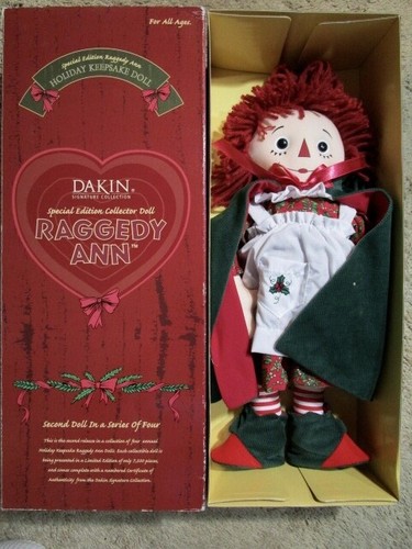 Dakin Holiday Keepsake - Raggedy Ann - Special Edition Doll With Box | eBay