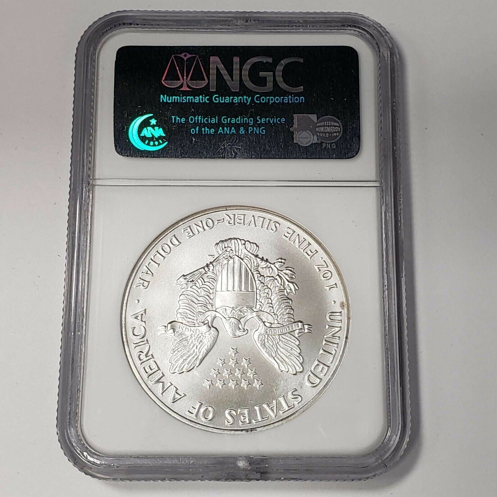(1) 1992 ASE NGC MS69 American Silver Eagle $1 Dollar .999 Bullion Coin ...