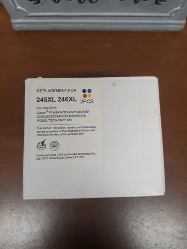 Replacement Canon PG-245 Black & CL-246 Color Ink Cartridges Pixma ...