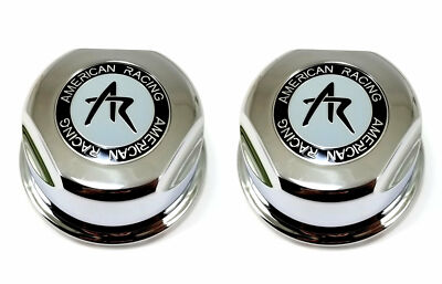 2x AR Center Caps Chrome 3.07" Snap-In for AR62 Outlaw II 2 & AR172 ...