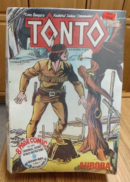 Vintage Aurora Lone Ranger Tonto Model Kit, 1974, MINT & SEALED ...