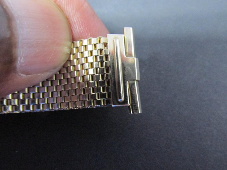 JB Champion Yellow Gold Filled Nasa Mesh Watch Band Speedmaster 19mm ...