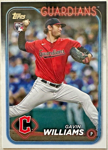 2024 Topps Series 1 #242 - Gavin Williams Rookie Card - Cleveland ...