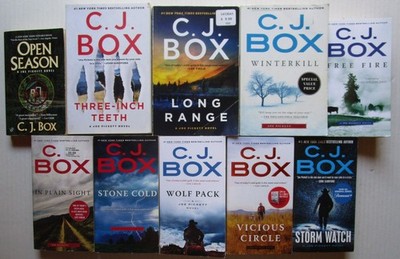 10 C.J. Box ~ LOT OF 10 JOE PICKETT MYSTERY SERIES ~ Paperbacks ~ L@@k ...