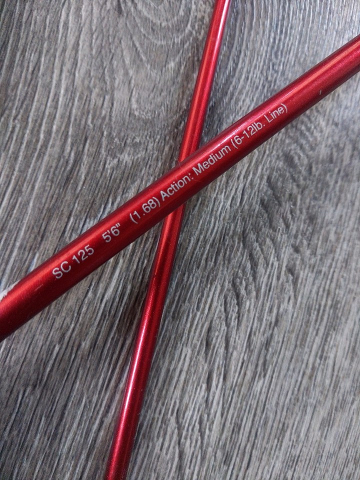 Vintage Lot of 2 Casting Rods. 2 Piece. Shakespeare Sturdy Stik & Zebco ...