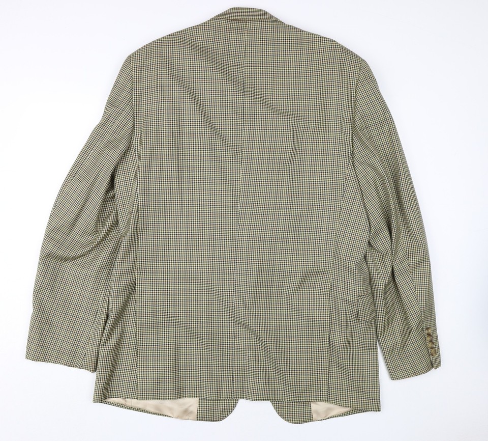 Austin Reed Men's Brown Check Wool Blazer 44 Long | eBay