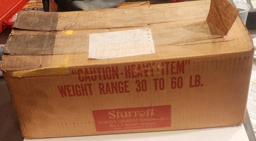 L.S STARRETT ATHOL MASS CAT 1024 VISE - ORIGINAL PAINT, ORIGINAL PKG ...