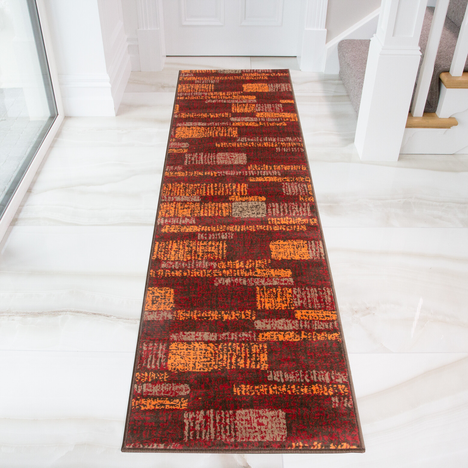 Modern Long Geometric Hallway Runner Rugs 60x240cm Narrow Hall Carpet ...