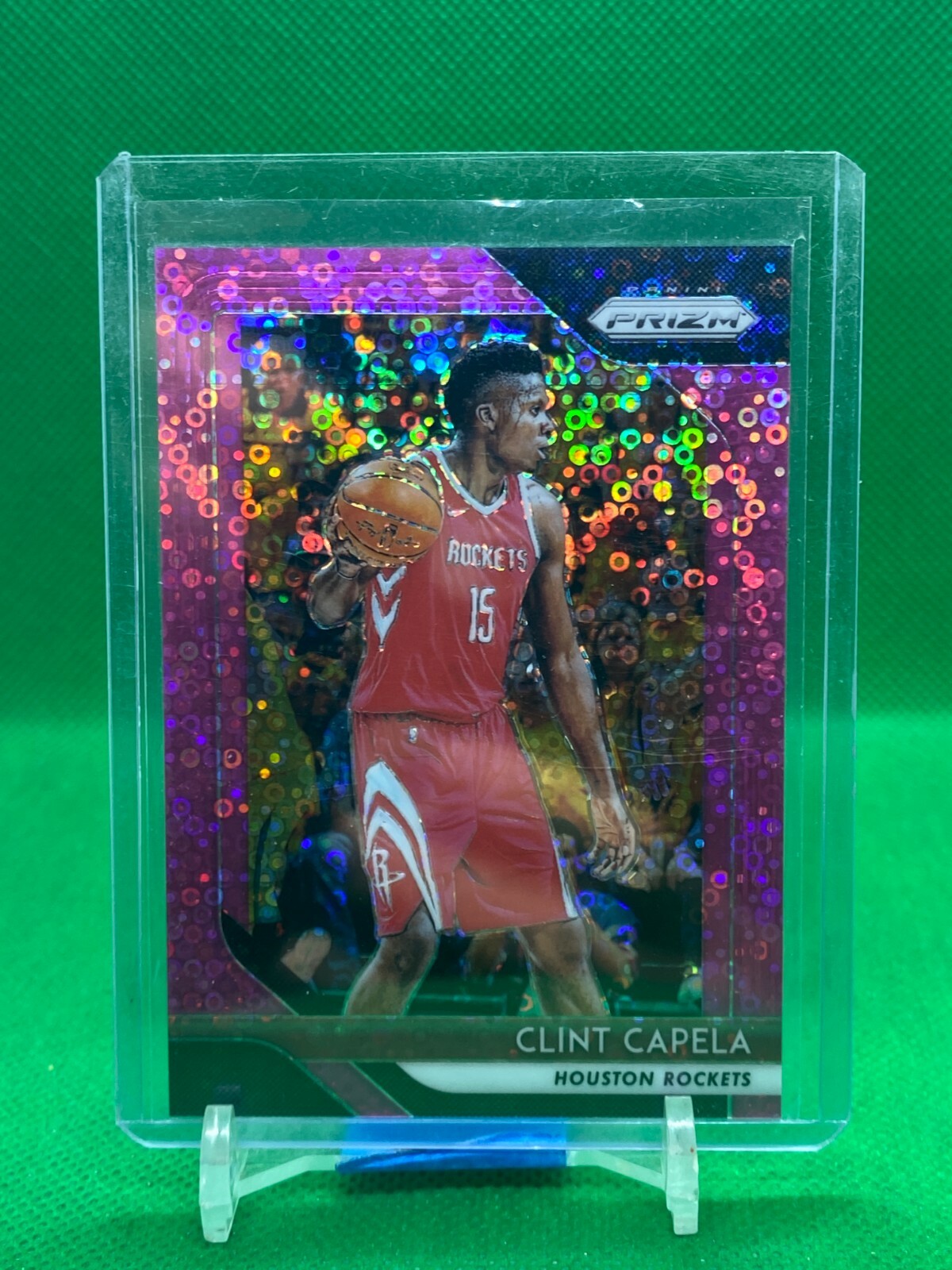 2018-19 Panini Prizm Fast Break Pink Prizm #74 Clint Capela Rockets 21/ ...