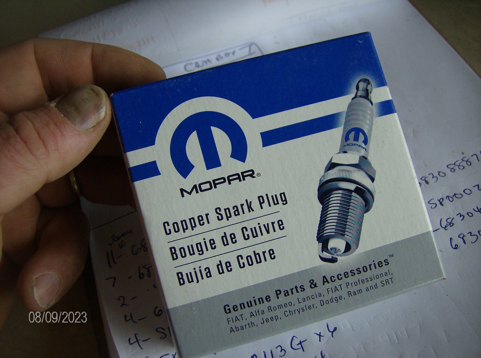 GENUINE MOPAR 68303913AA SPARK PLUGS SET OF 16 PLUGS | eBay