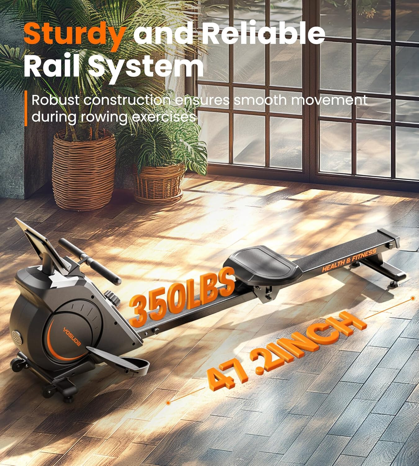 YOSUDA Magnetic/Water Rowing Machine 350 LB Weight Capacity - Foldable ...