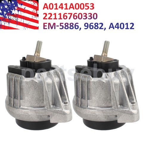 Front L & R Engine Mount Set 2PCS. 2006-2013 for BMW 325i, 328i, 330i ...