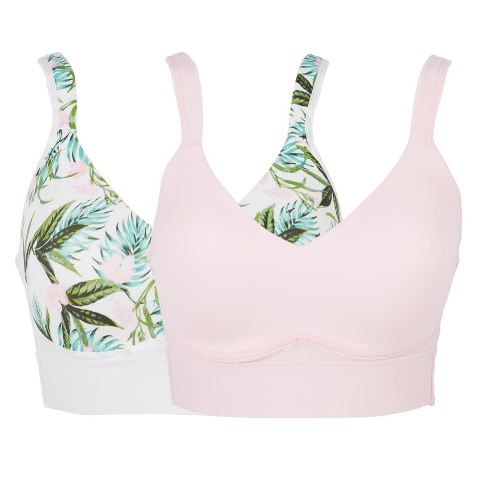 Rhonda Shear 2-pack Molded Cup Bra with Mesh Back Detail, 732-406 ...