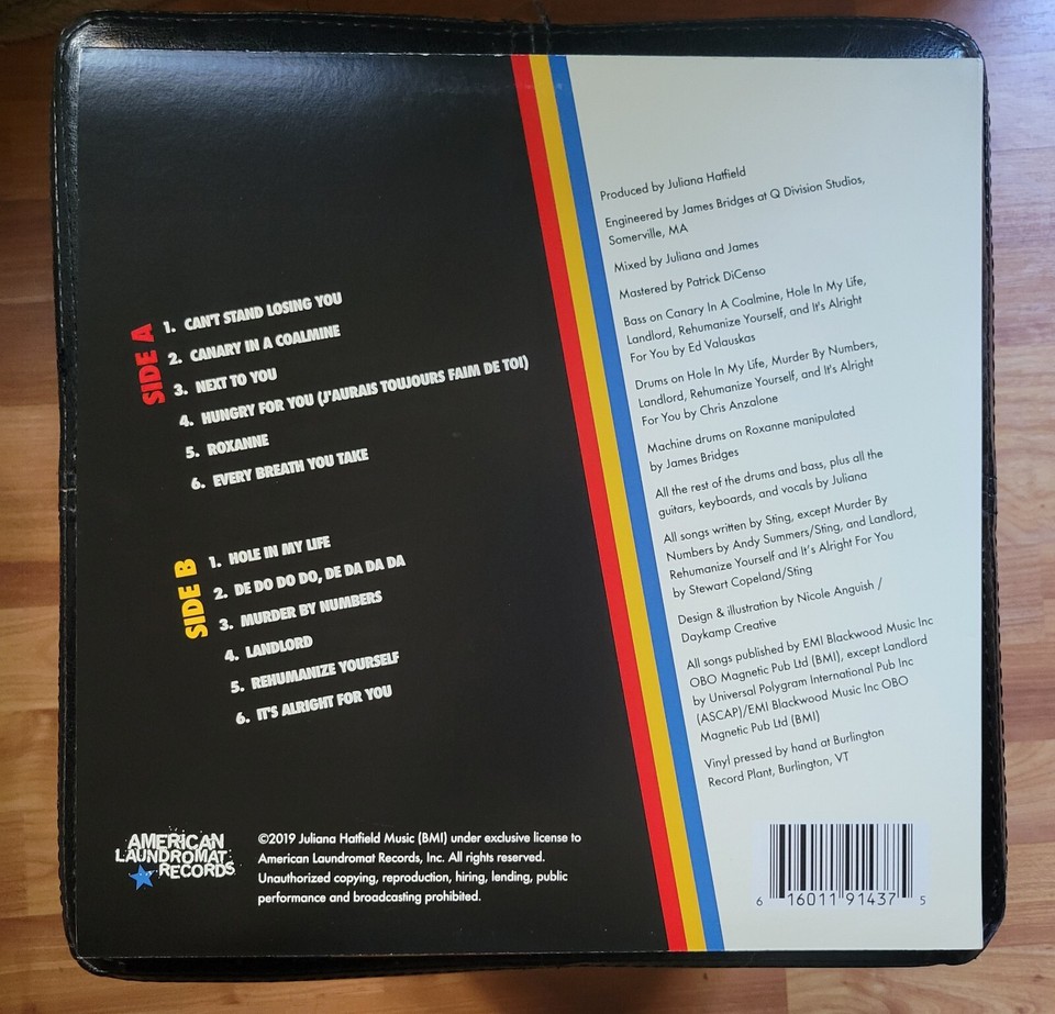 Juliana Hatfield Sings The Police Vinyl LP - Blue Vinyl 616011914375 | eBay