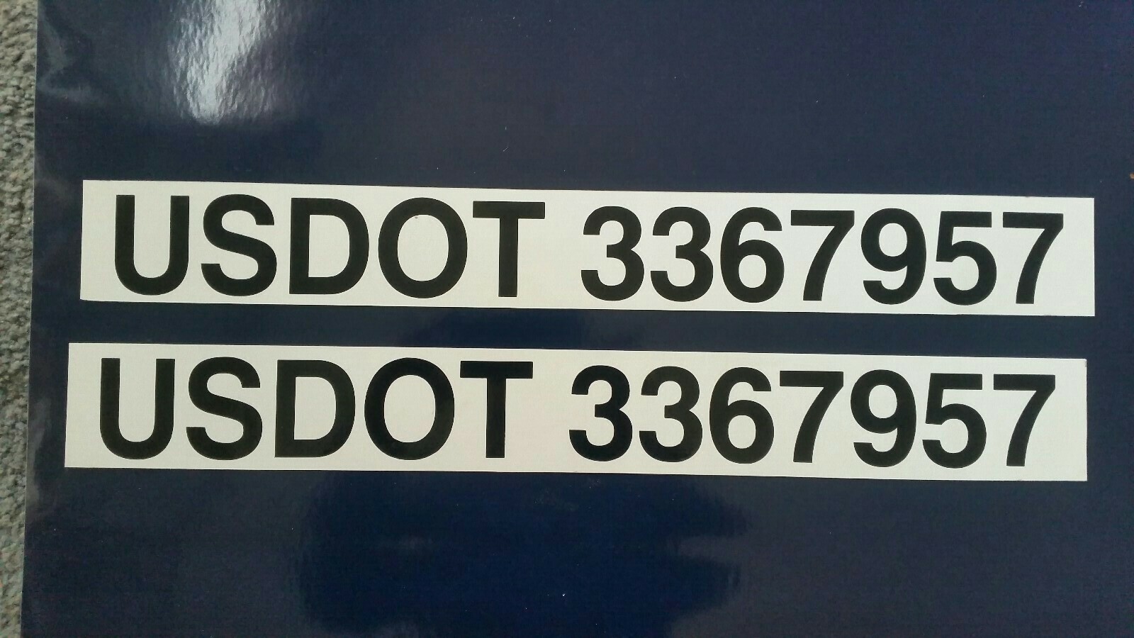Magnetic Usdot Truck Numbers- (2) Custom made for you! $49.95 | eBay