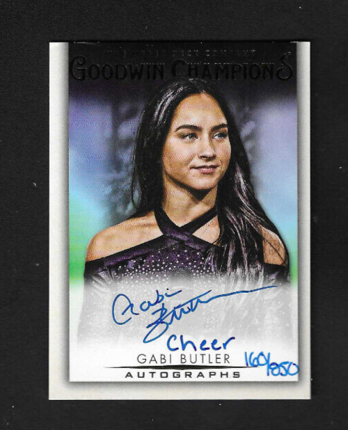 2021 Upper Deck Goodwin Champions Gabi Butler Cheer Auto 160/850 #A-GB ...