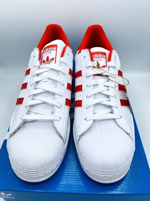 Size 11 - adidas Superstar White Vivid Red 2021 - GZ3741 for sale ...