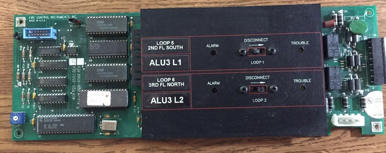 FCI 7200 ALU Analog Loop Unit 1120-0503 REV D FIRE ALARM CARD Ver. 4.1 ...