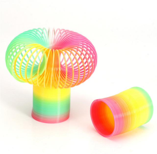 1Pcs Mini Rainbow Spring Children's Toys Stretchy Circle Educational ...