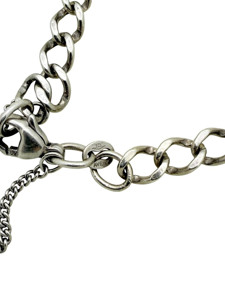 James Avery Sterling Silver Safety Chain Link Charm Bracelet 7.5" | eBay