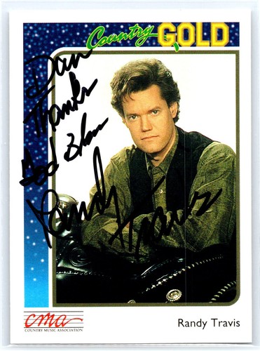 Randy Travis Signed Autographed Card Country Gold #30 "To Dan" SINGER ...