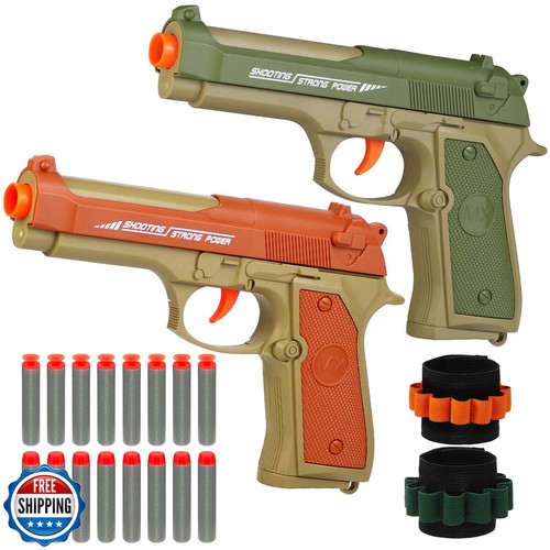 2 Pack Blaster Toy Guns for Boys Fit for Nerf Guns Darts, Small T | eBay