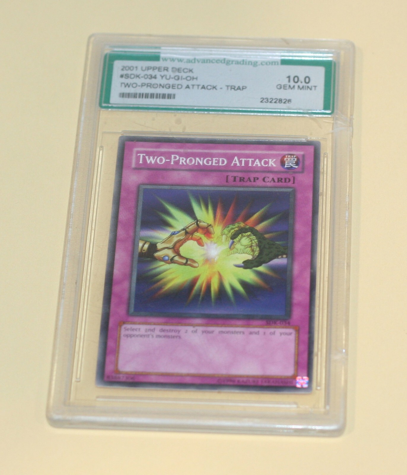 2001 Yu-Gi-Oh! - SDK-034 Two-Pronged Attack GEM MINT 10.0 - WoW!! LQQK!! | eBay