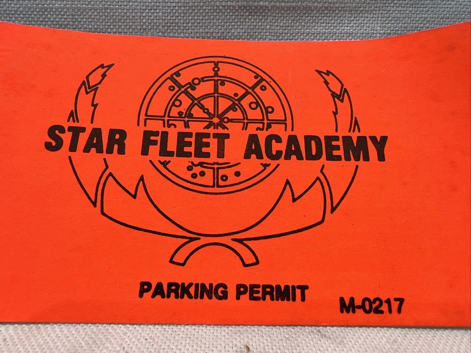 RARE Vtg Star Trek Universe STARFLEET ACADEMY Bumper Sticker 5x3 ...