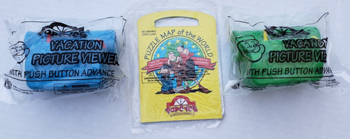 2000 Popeye's Vacation Viewer Kid's Meal Toys Set of 3 | eBay