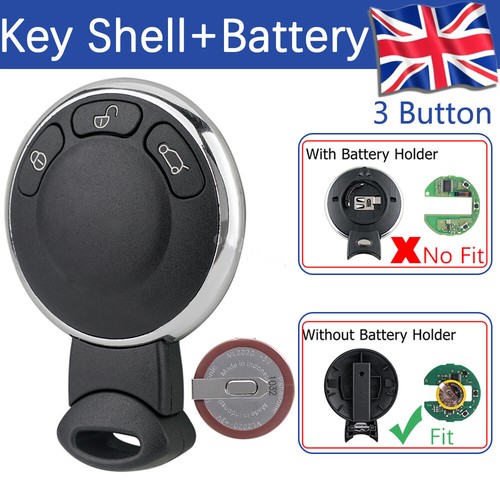 Remote Key Fob Case Battery VL2020 Battery for MINI One Cooper S ...