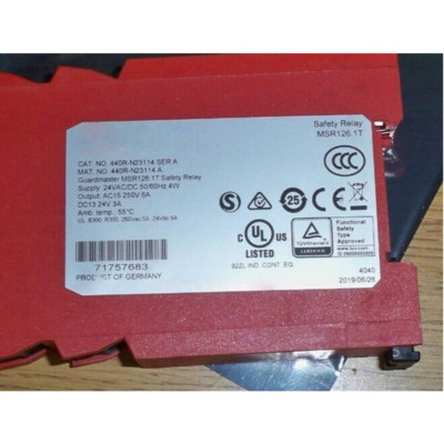New In Box For 440R-N23114 MSR126.1T Safety Relay 2 Safety Output 24VAC ...