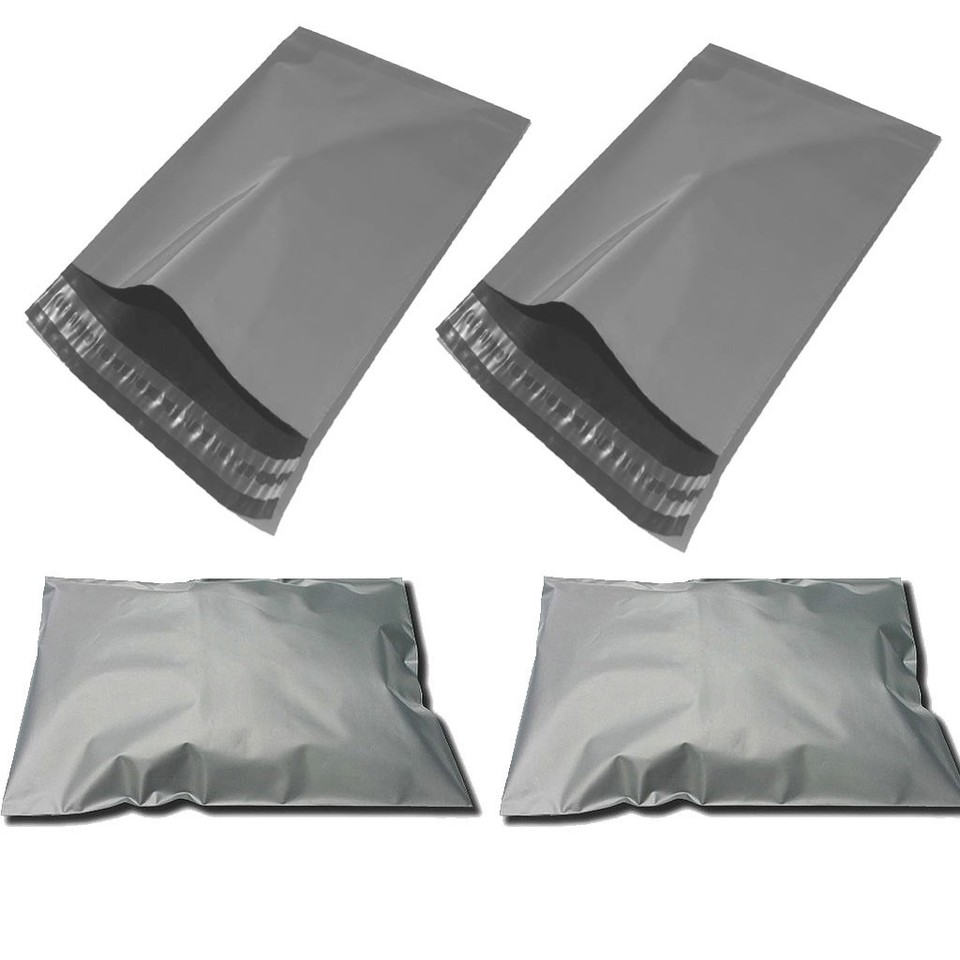 MAILING BAGS Grey STRONG Parcel Postage Plastic Post Poly mailer SELF ...
