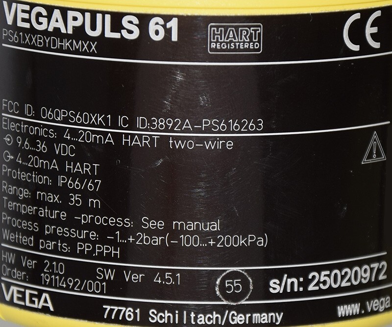 VEGAPULS 61 PS61.XXBYDHKMXX 25020972 | eBay