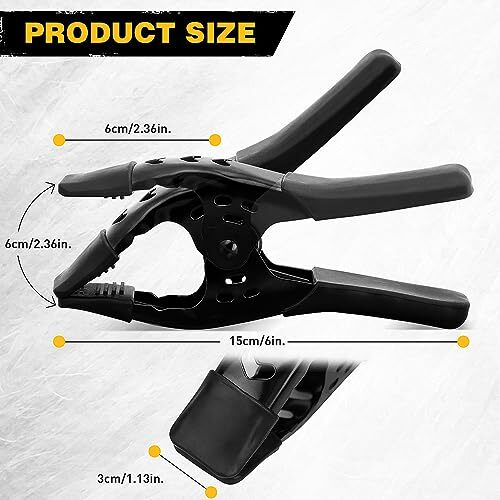 Spring Clamp, a Clamps, Hand Squeeze Clips, 6 Inch, Metal, 8 Pack ...