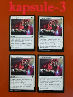 4x Fierce Retribution | Innistrad Crimson Vow | MTG Magic Cards | eBay