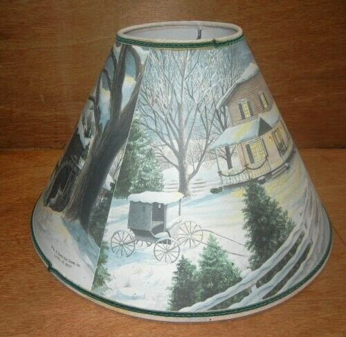12" LAMP SHADE J F CLAEYS HOMESTEAD SHOPPE INC SLIP-ON LAMP'S GLASS ...