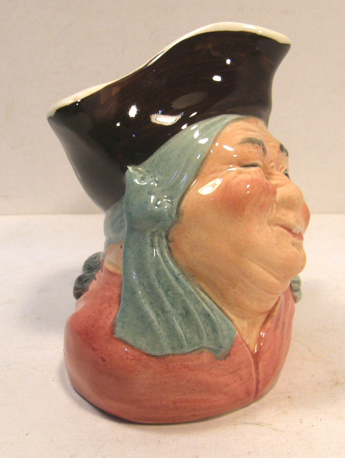 VINTAGE KELSBORO WARE HAND PAINTED POTTERY JOLLY ROGER PIRATE TOBY JUG ...