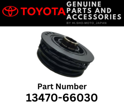 TOYOTA Genuine OEM Part 13470-66030 Crankshaft Pulley-Assy | eBay