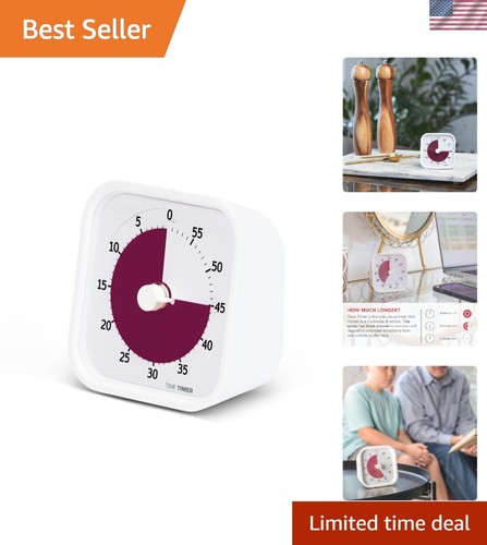 Versatile 60-Minute Visual Timer with Optional Alert - Perfect for ...