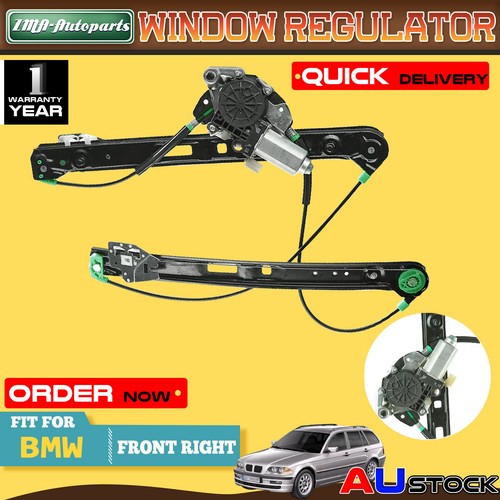 Electric Front Right Window Regulator W/ Motor for BMW 3 Series E46 ...