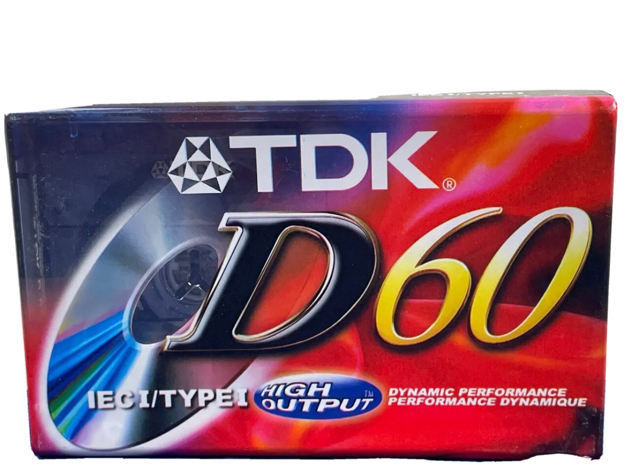 TDK D60 Blank Cassette Tapes IECI Type I High Output New Sealed | eBay