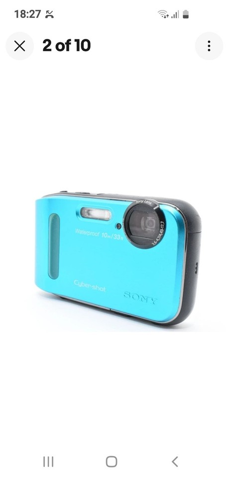 Sony Cyber-shot DSC-TF1 Blue Compact Digital Camera 16.1MP w/Box Case ...