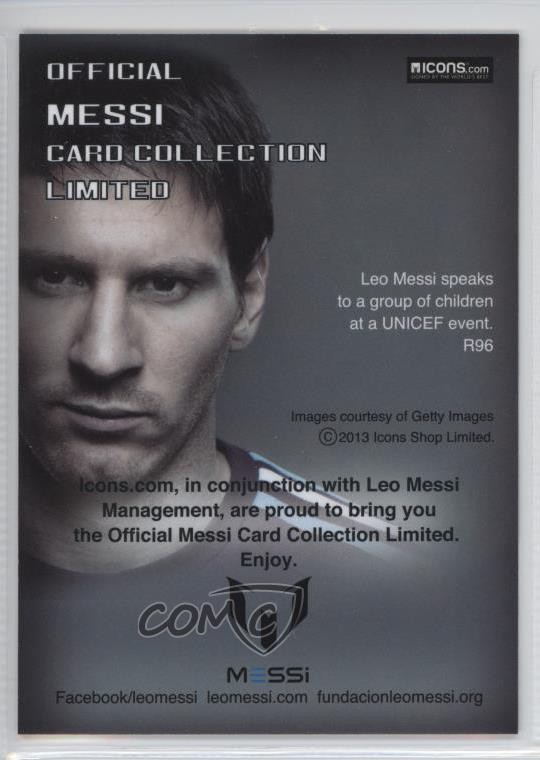 2013 Icons Official Messi Card Collection Limited Lionel Messi #R96 | eBay