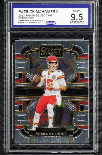 Patrick Mahomes II 2023 Panini Select Concourse Color Match Mint + 9.5 ...