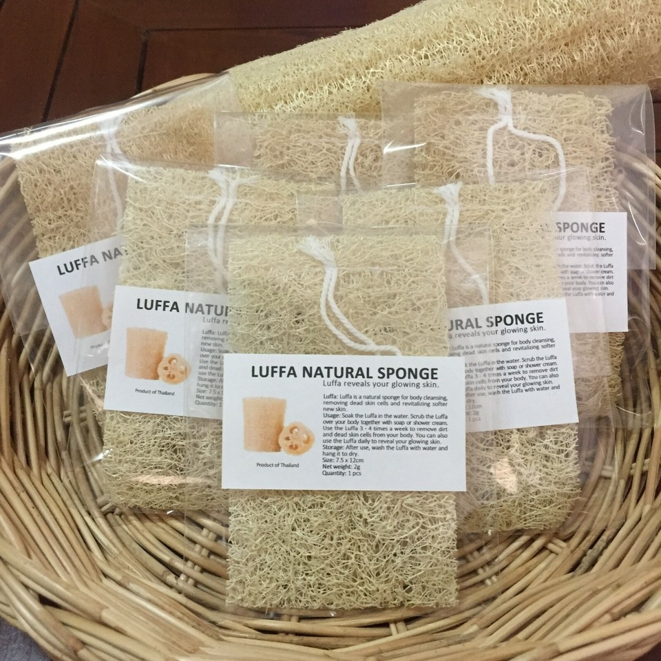 6 Loofah Luffa Natural Sponge Body Wash Bath Shower Cleansing&Spa ...