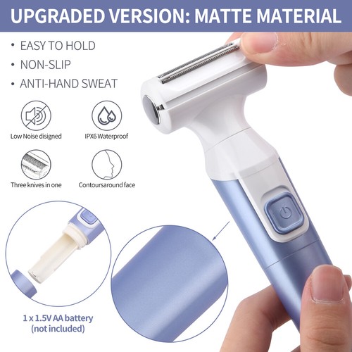 With Replacement Head Waterproof Electric Razor Men Women Battery ...