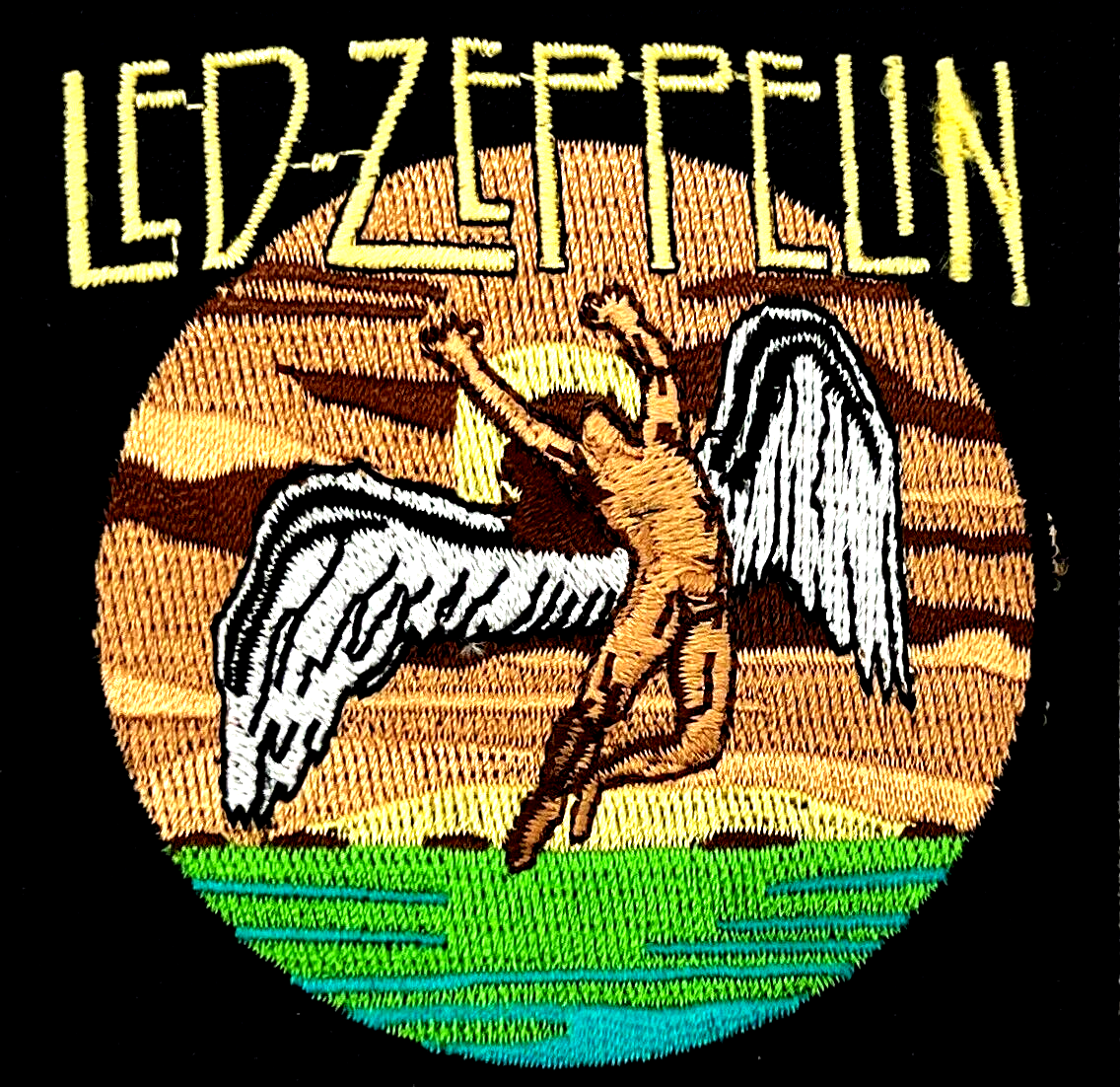 Led Zeppelin Rock Music Embroidered Iron on Patch Applique | eBay